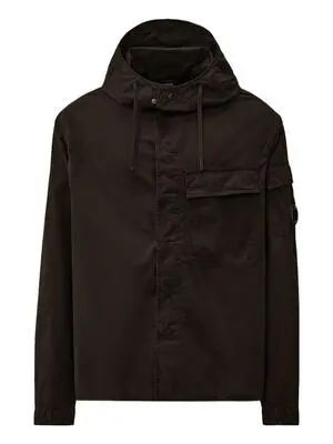 C.P. COMPANY Flap-pocket Hooded Jacket - Black