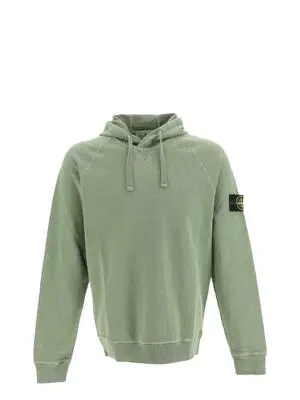 Stone Island Compass Patch Hoodie - Sage