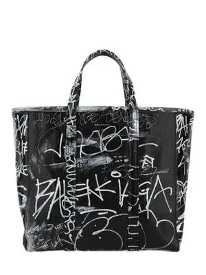 BALENCIAGA Balenciaga Graffiti Logo Tote Bag