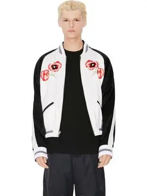 Kenzo Reversible Embroidered Bomber Jacket - Black