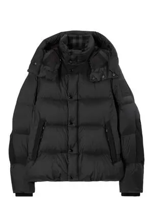BURBERRY Burberry Hooded Down Coat With Removable Sleeves And Drawstring Hood