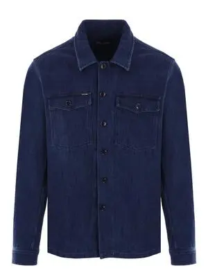 TOM FORD Tom Ford Straight Hem Denim Shirt
