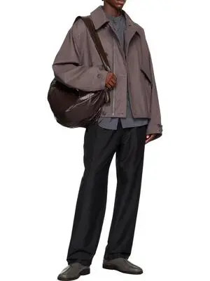 LEMAIRE Oversized Collar Bomber Jacket - Gray