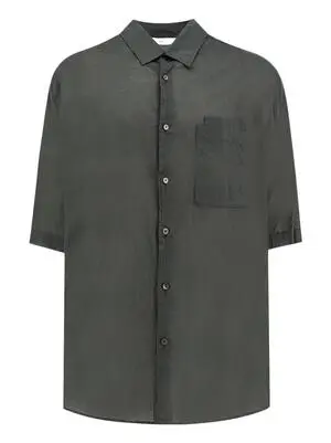 LEMAIRE Collared Short-sleeved Shirt - Green