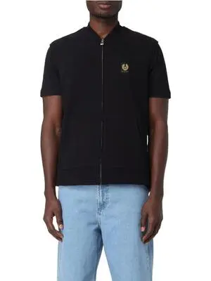 Belstaff Logo Short Sleeve Casual Jacket - Black