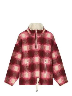 Isabel Marant Étoile Giovany" Plaid Zip-up Jacket - Red