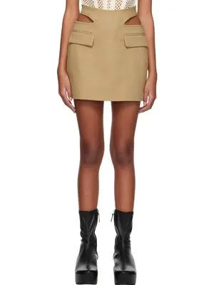 DION LEE Dion Lee Y-Front Buckle Skirt