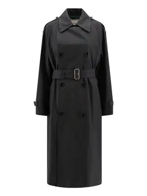 BURBERRY Burberry Double Breasted Belted Waist Trench Coat