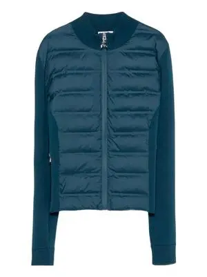 Patrizia Pepe Quilted Zipped Puffer Jacket - Blue
