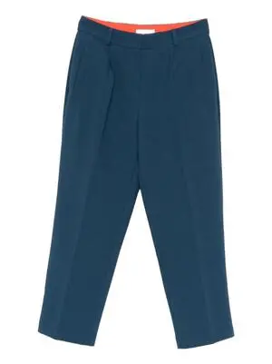 Patrizia Pepe Pleated Tailored Trousers - Blue