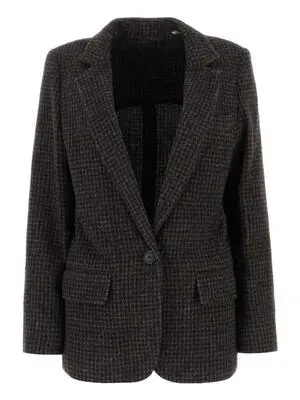 ISABEL MARANT ÉTOILE Isabel Marant Etoile Houndstooth Wool Blazer