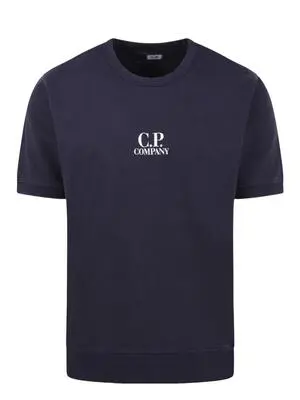 C.P. COMPANY Logo-detail Cotton T-shirt - Black