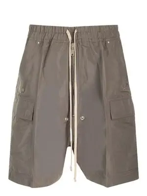 Rick Owens Cargobela Wide-leg Cargo Shorts - Gray