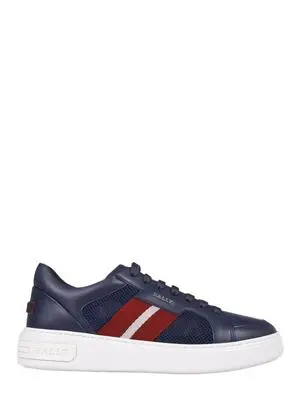 Bally Calfskin Stripe Detailed Lace-up Sneakers - White