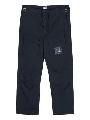 C.P. COMPANY Logo Appliqué Cargo Pants - Black