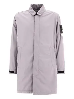 Stone Island Compass Motif Coat - Dove-grey
