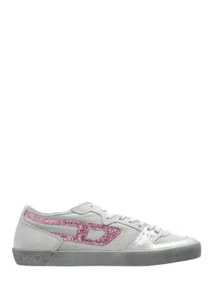 DIESEL® S-leroji D1 Logo Patch Sports Low Top Sneakers - Grey