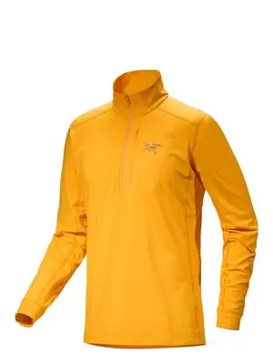 Arc'teryx Zipper Collar Sweatshirt With Laminated Chest Pocket - Orange
