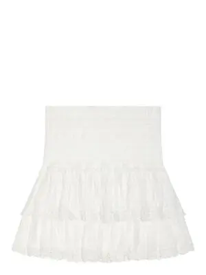 Isabel Marant Étoile Tinaomi Embroidered Skirt - White