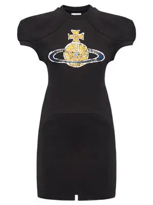 VIVIENNE WESTWOOD Time Machine Football Mini Dress - Black
