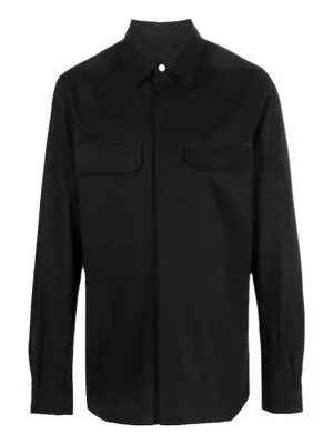 RICK OWENS Long-sleeve Cotton Shirt
