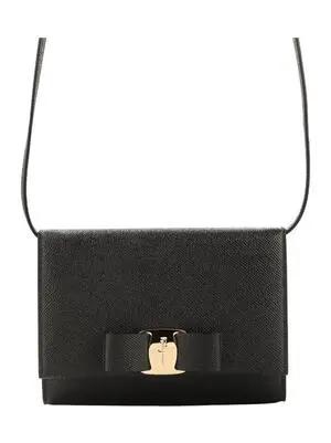 FERRAGAMO Flap Shoulder Bag - Black