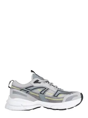 Axel Arigato Lace Up Sneakers With Perforated Details And Logo - Gray