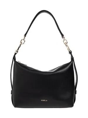 Furla Small Tonie Chain-detail Leather Tote Bag - Black
