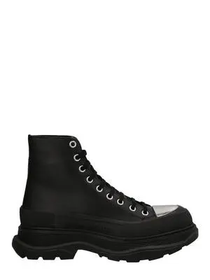 Alexander McQueen Tread Slick Lace-up Boots - Black