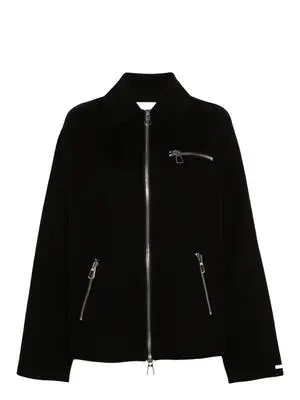 Sportmax Zip-up Long-sleeved Jacket - Black