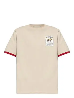 Iceberg Graphic Printed Crewneck T-shirt - Beige