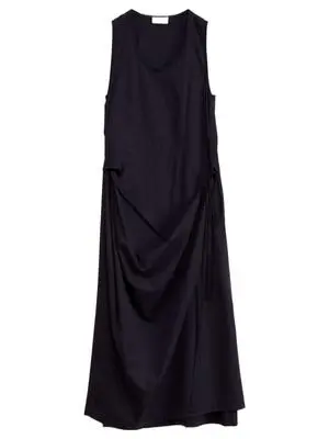 LEMAIRE Sleeveless Wrap Dress - Midnight Indigo