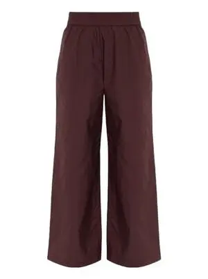 SAMSOE SAMSOE Samsøe Samsøe Sajulio Elasticated-waist Wide-leg Trousers - Fudge