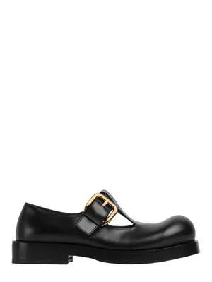 Bottega Veneta Helium Mary Jane Buckled Shoes - Black