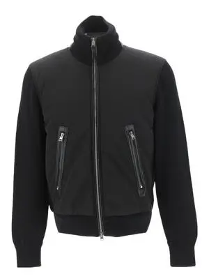 TOM FORD High Neck Zipped Jacket - Black