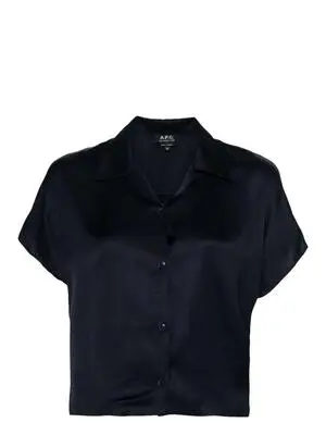 A.p.c. Miley Cropped Shirt - Black