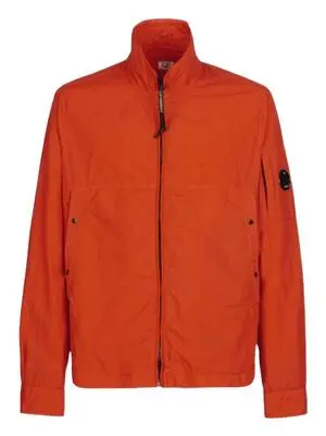 C.P. COMPANY Logo-patch Funnel Neck Jacket - Red