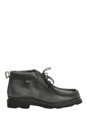 Paraboot Milla Lace-up Leather Ankle Boots - Black
