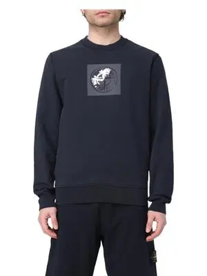 Stone Island Round Neck Long Sleeve Sweater - Blue