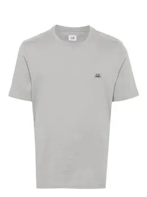 C.P. COMPANY Logo-appliqué Cotton T-shirt Gray