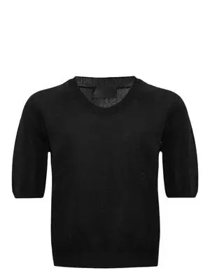 MONCLER Moncler Metallic Effect Top With Logo Patches