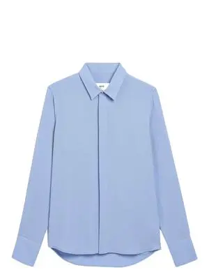Ami Long Sleeved Button-up Shirt - Blue