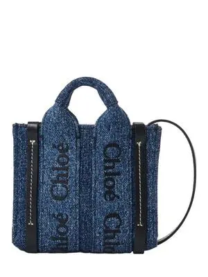 Chloé Logo Shoulder Bag - Blue