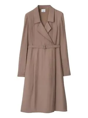 Burberry Trench Collared Dress - Brown