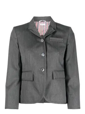 Thom Browne Single-breasted Tailored Blazer - Medium Gray