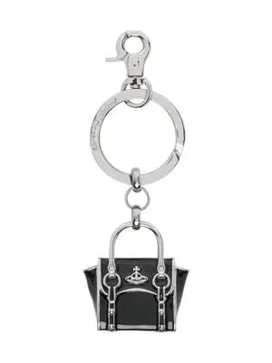 VIVIENNE WESTWOOD Logo Key Charm - Gray