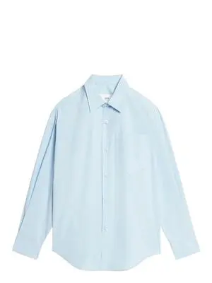 Ami Chest Pocket Long-sleeved Shirt - Blue