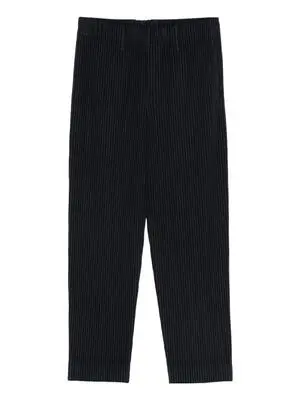 Issey Miyake Pleated Elasticated Trousers - Black