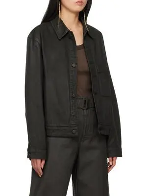 LEMAIRE Long Sleeve Boxy Trucker Jacket - Black