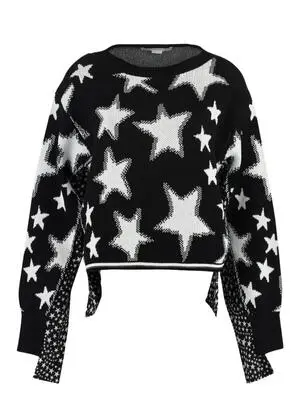 Stella McCartney Stars Embroidered Jumper - Black